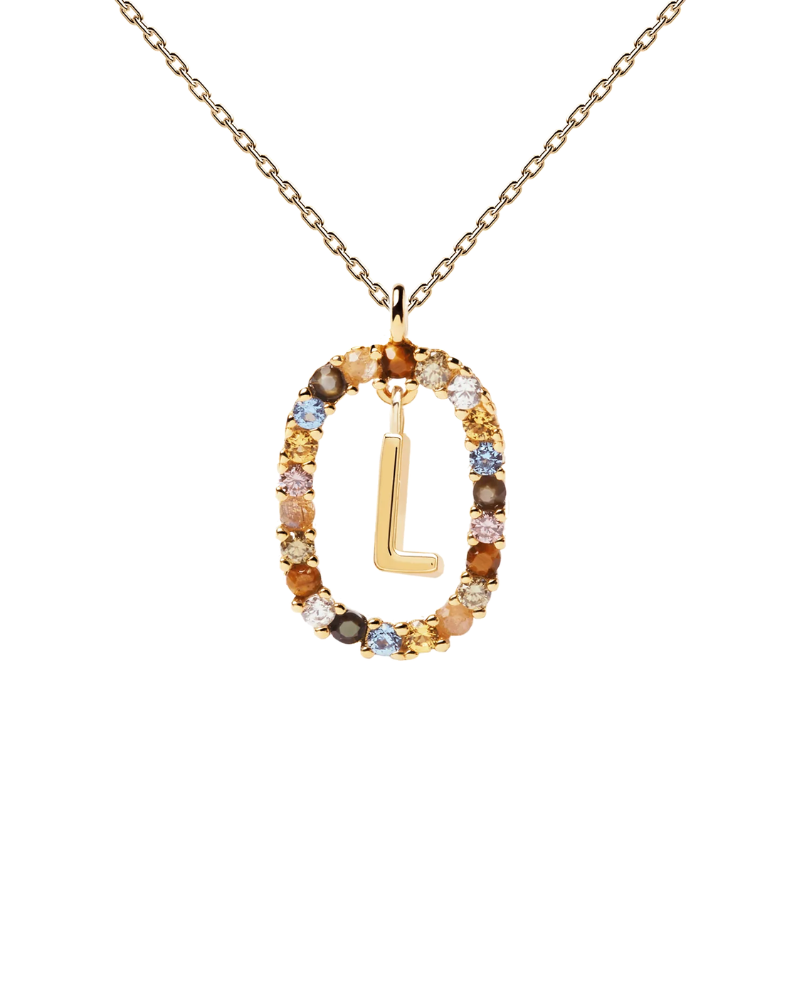 Letter L Necklace — Bayrite