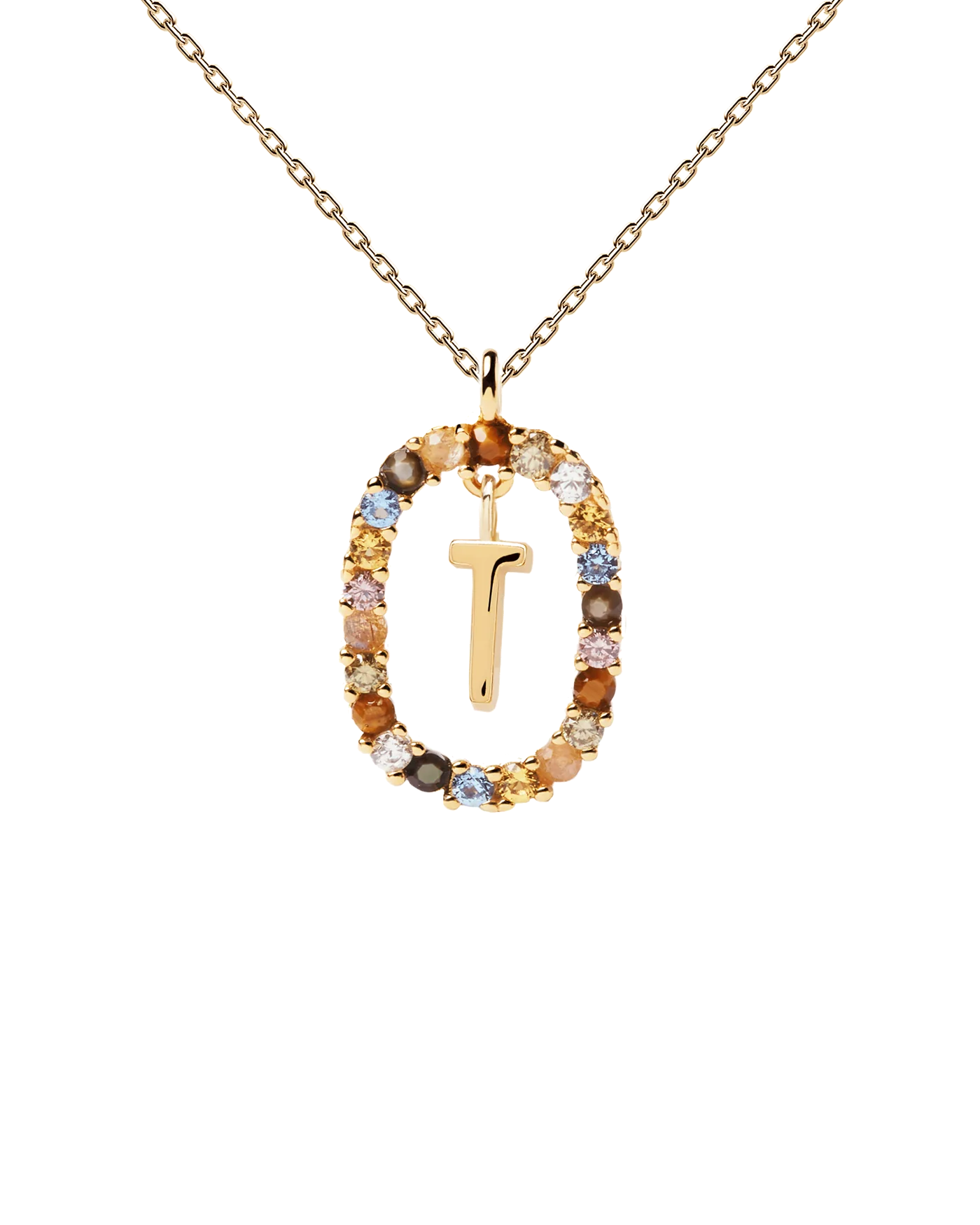Letter T Necklace — Bayrite