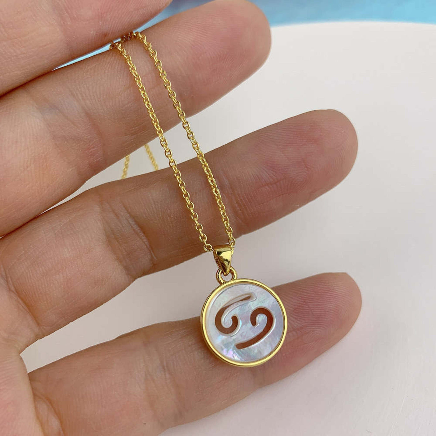 Cancer Zodiac Necklace — Bayrite
